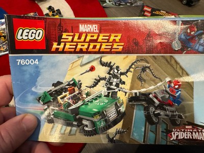 LEGO 76004 SUPER HEROES Spiderman Spider Cycle Chase COMPLETE ...