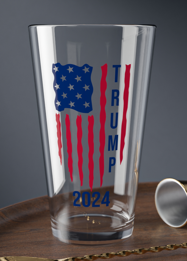 Donald Trump 2024 Flag Beer Pint Glass MAGA | eBay UK