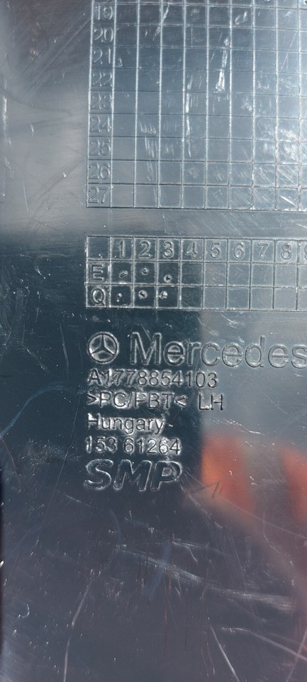 MERCEDES BENZ GENUINE A-CLASS W177 FRONT LEFT BUMPER GRILL COVER ...