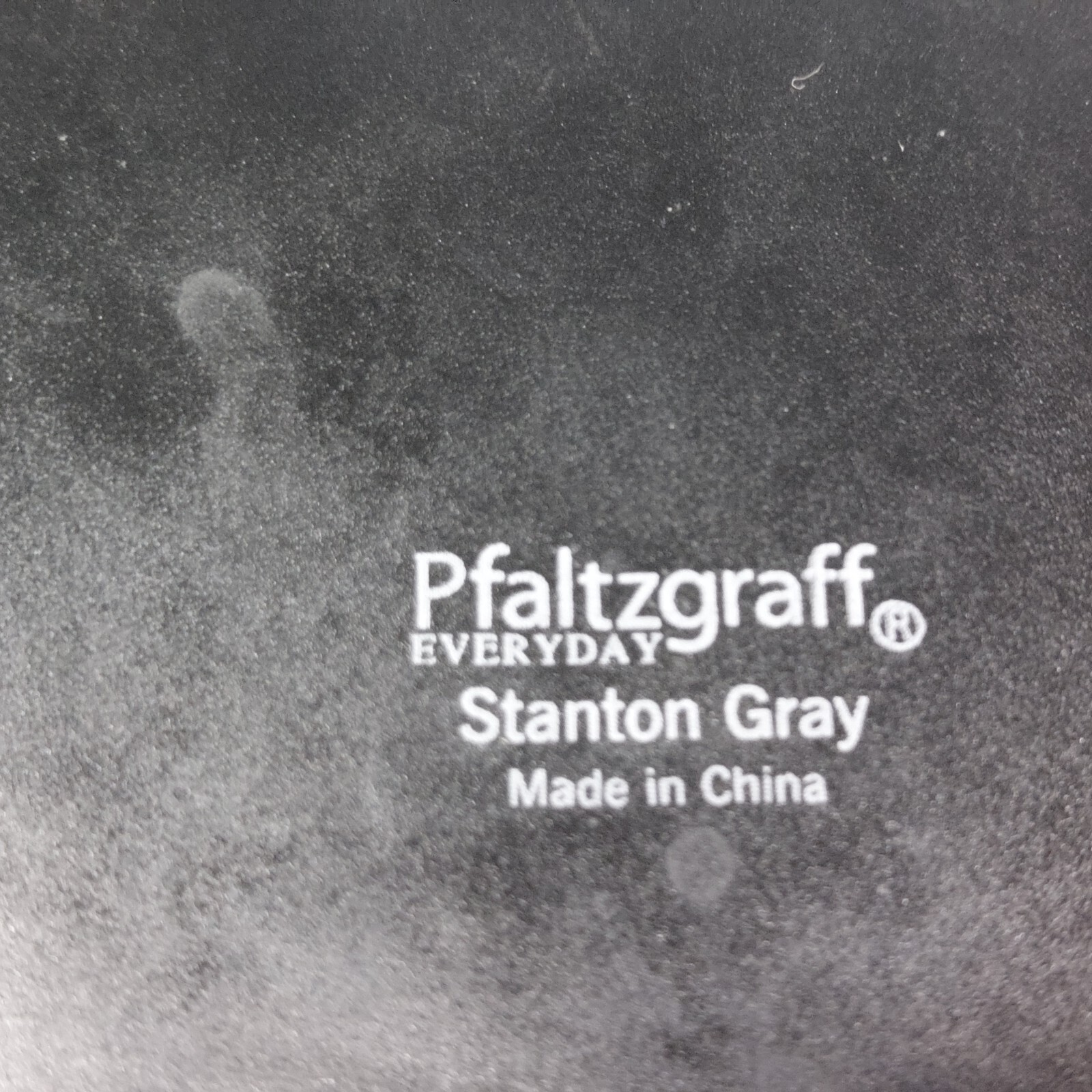 Pfaltzgraff Everyday Stoneware "Stanton Gray" Set/4 Salad Plates Dark ...