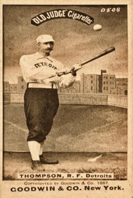 SAM THOMPSON BASEBALL CARD *2X3 MAGNET* PHILLIES HOME RUN LEADER ...