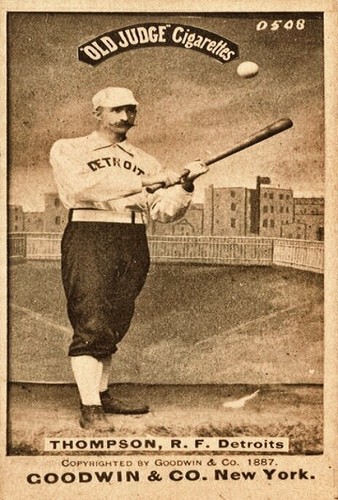 SAM THOMPSON BASEBALL CARD *2X3 MAGNET* PHILLIES HOME RUN LEADER ...