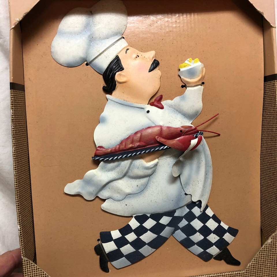Kitchen Warren Seafood Chef 3D Metal Art by Artist Shari Warren ...