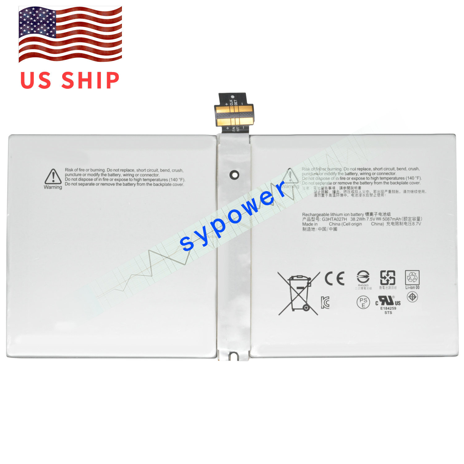 G3HTA027H DYNR01 38.2W Battery for Microsoft Surface Pro 4 1724 12.3 inch Tablet | eBay