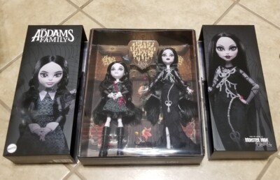 Monster High Skullector Wednesday & Morticia Addams Collector Box Set ...