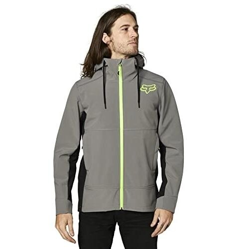 Fox Racing Mens Pit Jacket Ptr Black Waterproof Wind Resistant Size ...