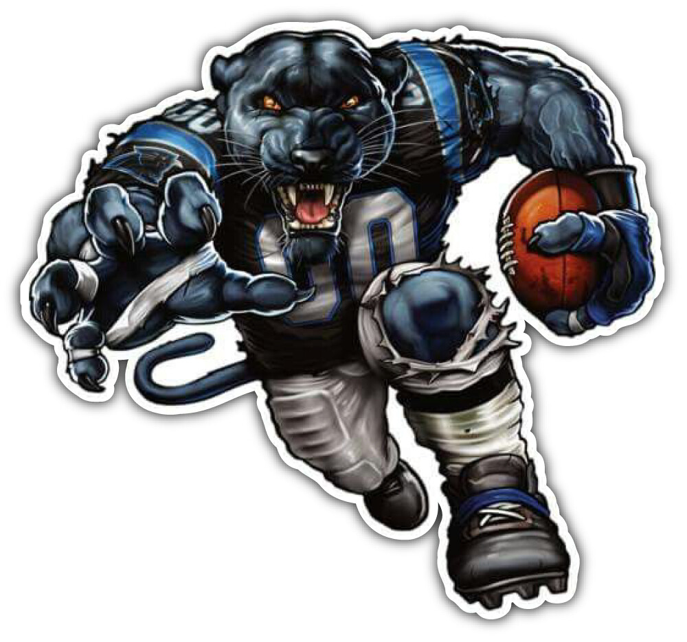 Carolina Panthers Football Logo NFL Sport Car Bumper Sticker Decal ...