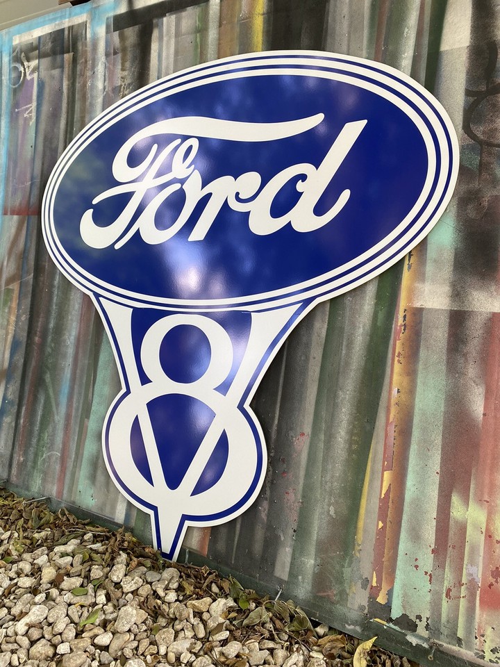 Antique Vintage Old Style Ford V8 Sign!! | eBay