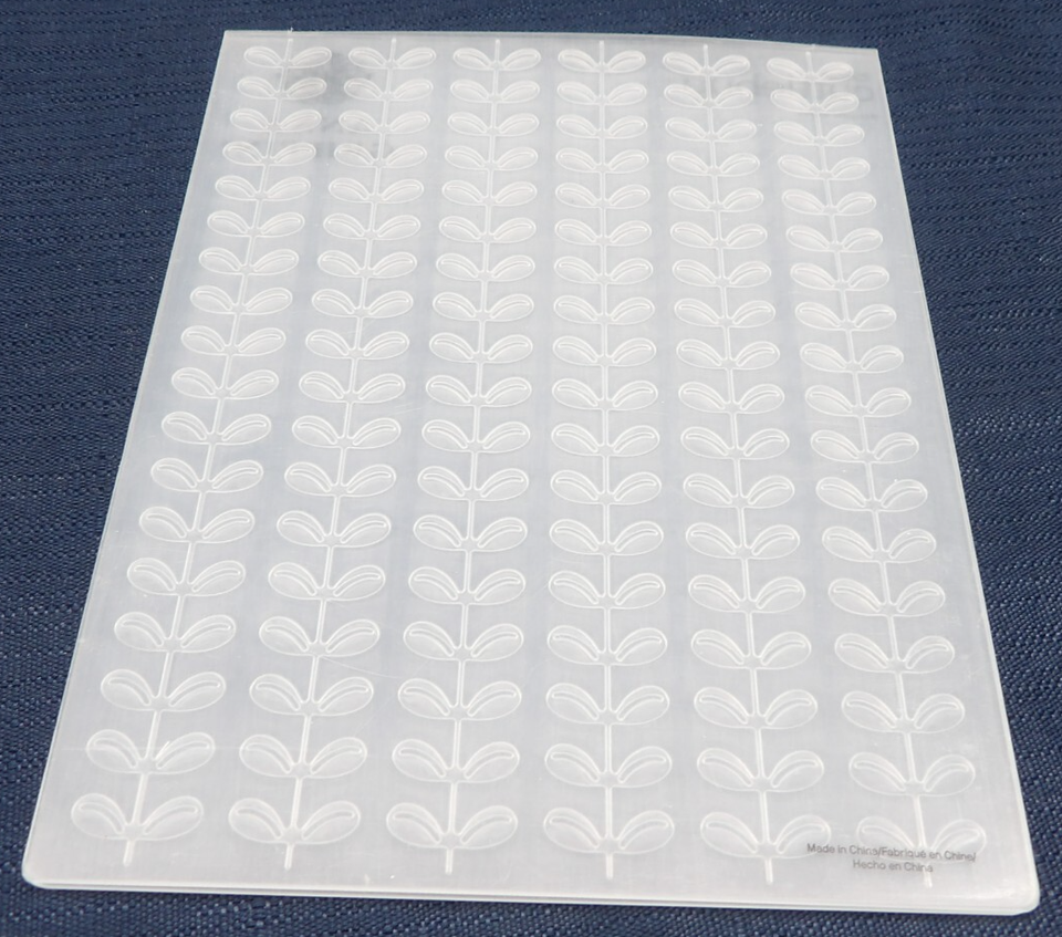 Cricut Cuttlebug Anna Griffin Embossing Folder - Striped Vines | eBay