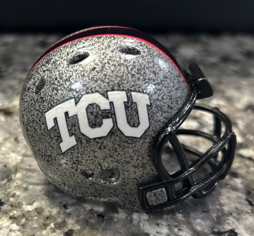 TCU Horned Frogs Custom Mini Helmet 2” Riddell Pocket Pro Revolution ...