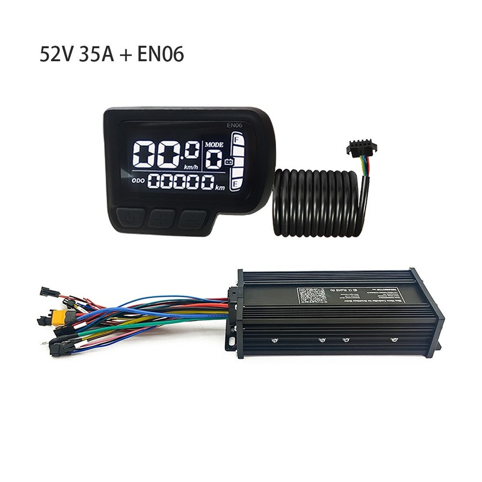 E-Bike 36V 48V 52V 35A 750W-1500W Sine Wave Controller+EN06/SW900/UKC1 ...