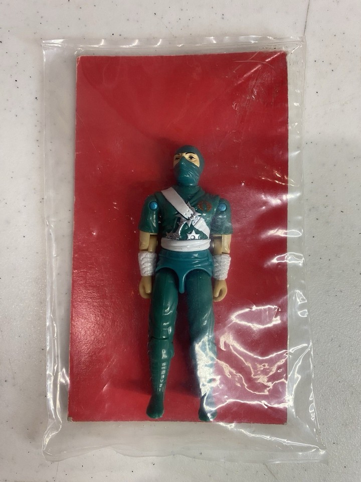 1992 GI JOE COBRA NINJA VIPER V1 SEALED COMPLETE GRAY SWORDS/FILE CARD ...