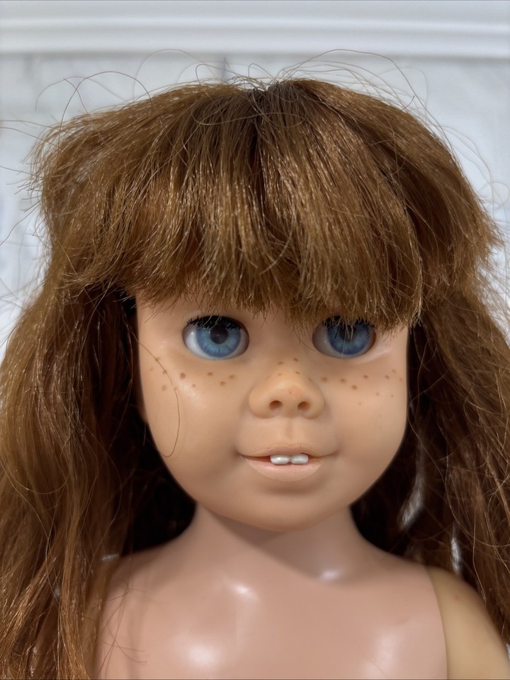 Chatty Cathy Vintage Doll 1960s Blue Open Close Eyes Auburn Hair Doesn ...