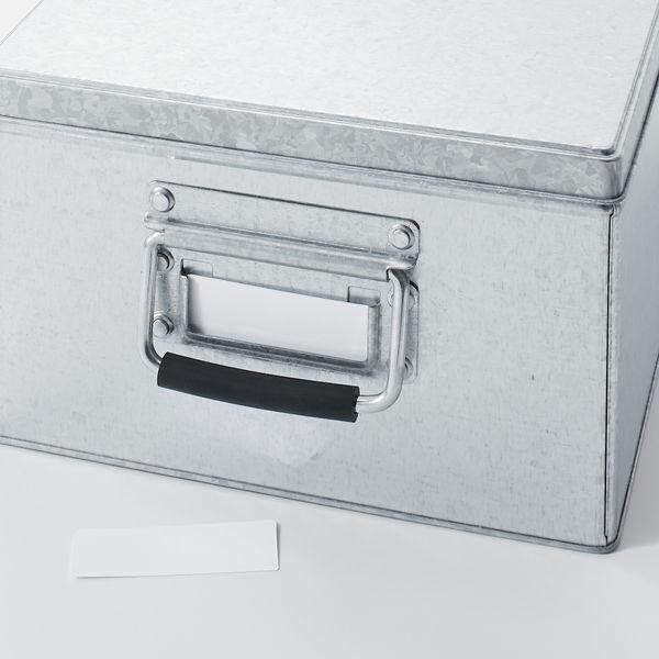 MUJI MoMA Large Galvanized Iron Box 10 in × 15 in × 6 in Silver Storage ...