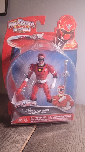 Power Rangers Super Megaforce Action Hero Red Turbo Ranger - New in DMG ...