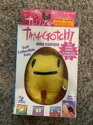 Tamagotchi Mini Keepers Soft Collectible Pets Secret Pocket Yellow NIP ...