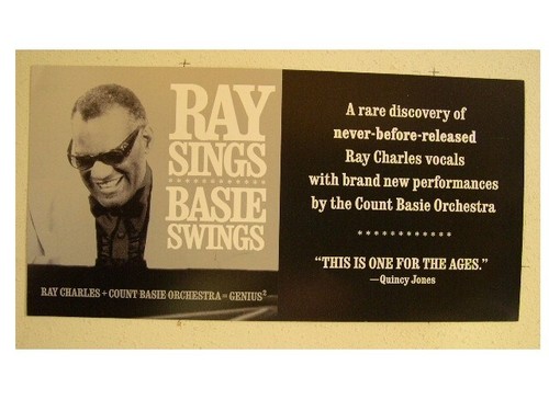 Ray Charles Poster Ray Sings Bassie Stunning Promo | eBay
