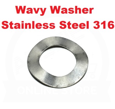 .Wave Spring Lock Washer M12 M20 Stainless Steel Marine Grade 316 ...