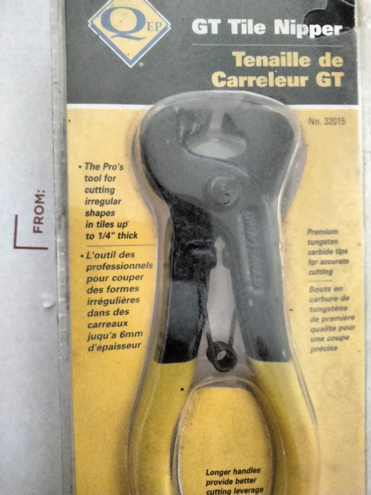 QEP Tile Nipper PRO series straight edge tool Model 32015⁸ for sale ...