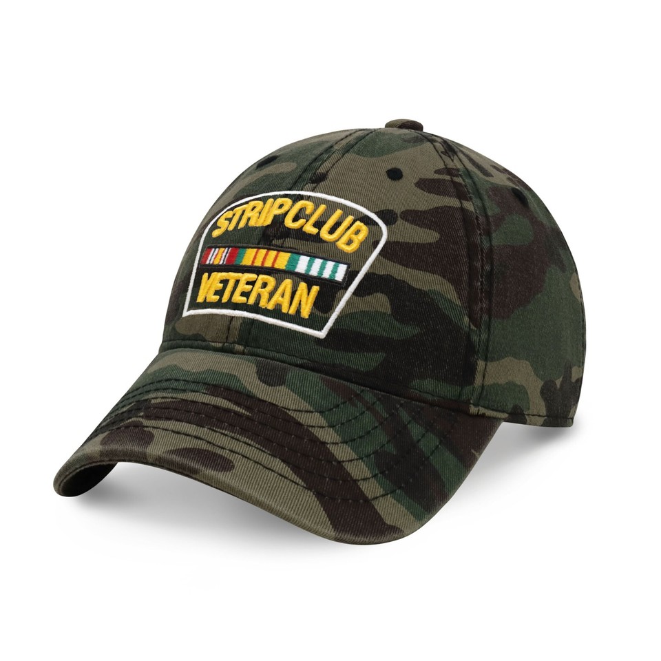 Strip Club Veteran Dad Hat Plain Style Cotton Curved Graphic Trend ...