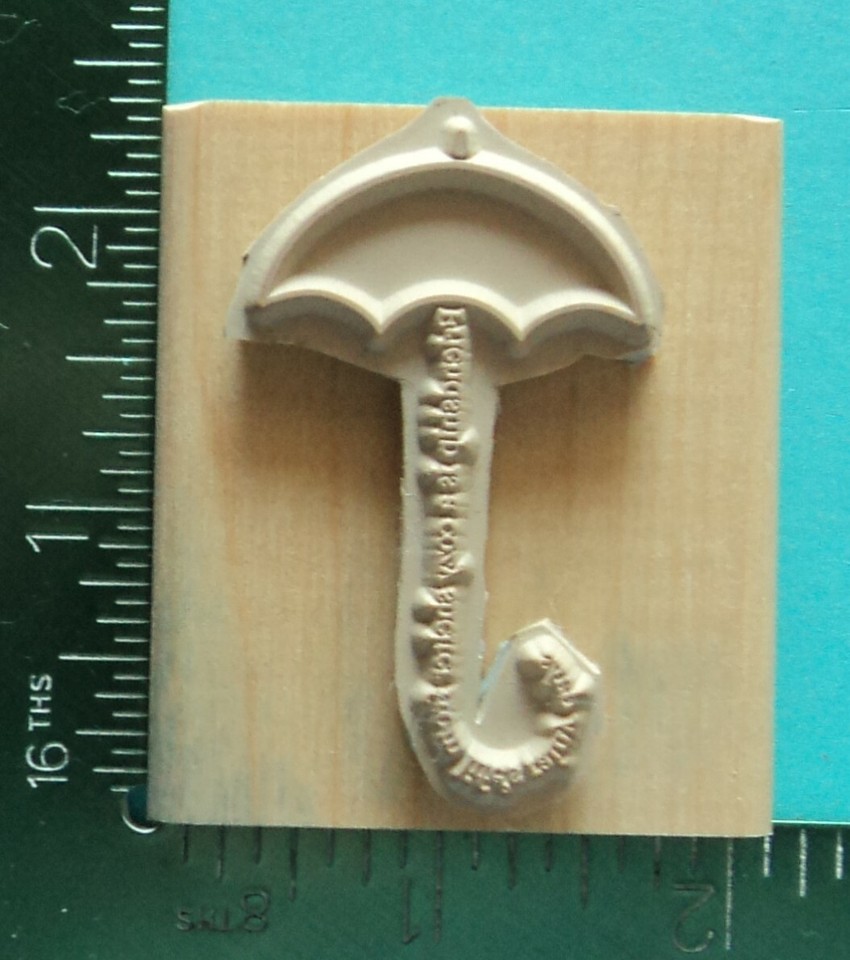 Stampin Up FRIENDSHIP IS A COZY SHELTER UMBRELLA Rubber Stamp Saying | eBay