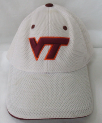 VIRGINIA TECH HOKIES WHITE ONE-FIT ONE SIZE CAP HAT | eBay