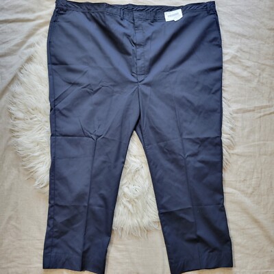 Sears Fieldmaster Men's 60x29 Blue Work Uniform Pants Perma Prest Full ...