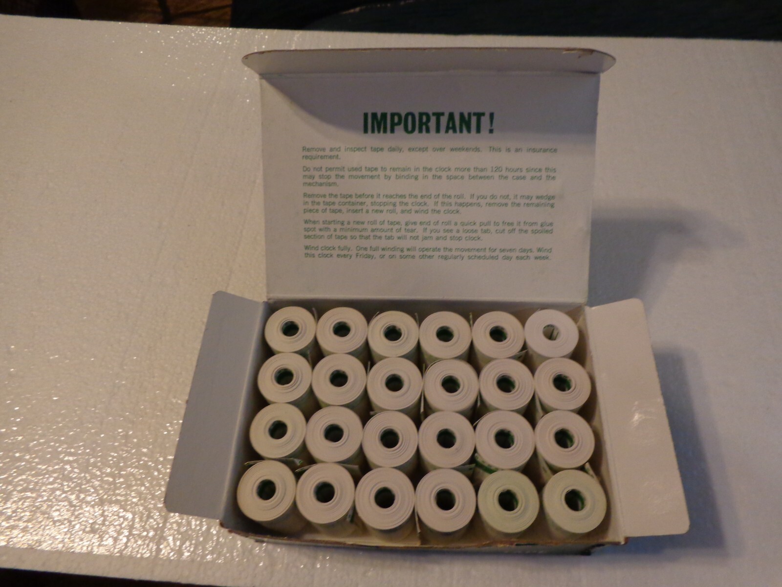 Detex Watchclock Box of Tape Rolls | eBay