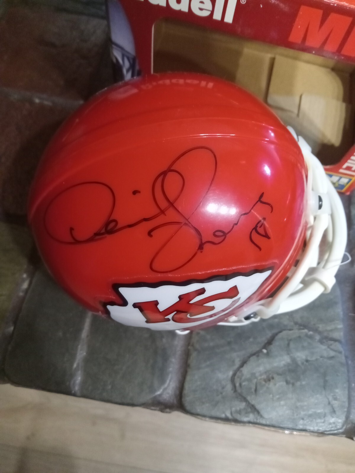 DERRICK THOMAS AUTOGRAPHED SIGNED KANSAS CITY CHIEFS MINI HELMET | eBay