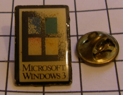 MICROSOFT WINDOWS 3 vintage pin badge | eBay