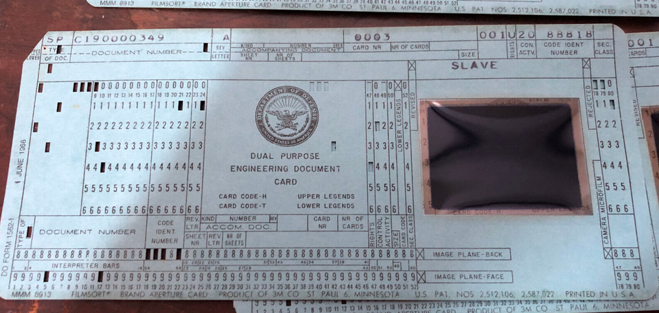 Lot of 20 Blue Data Engineering Microfiche Computer Punch Cards | eBay