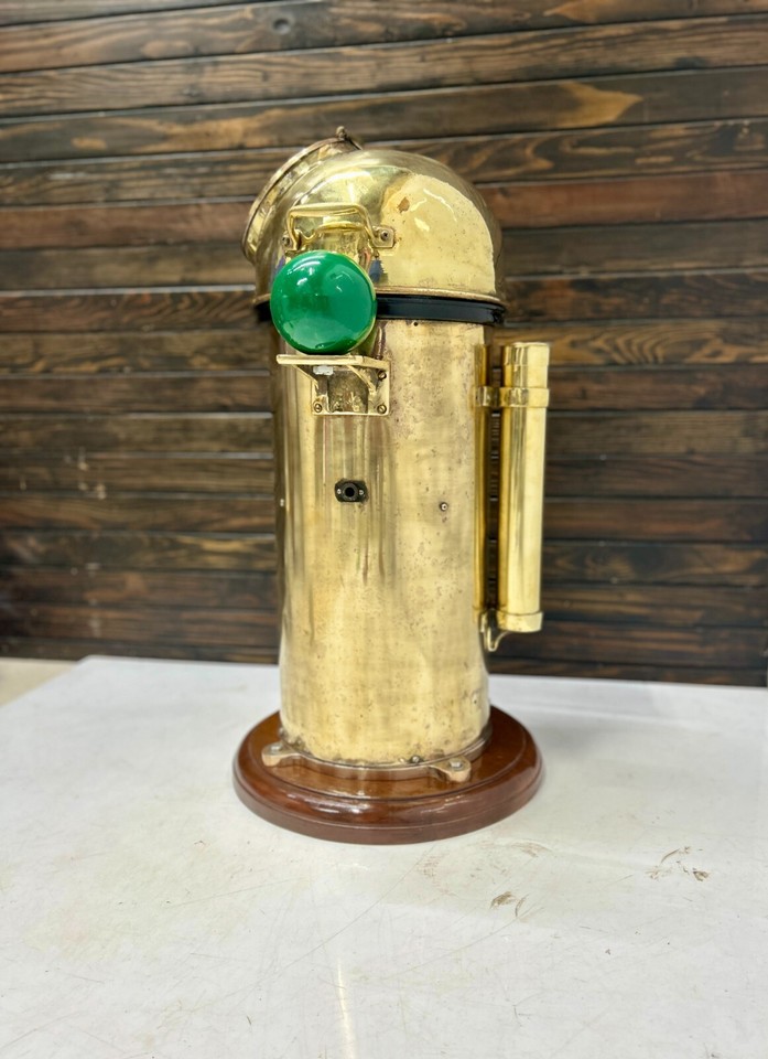 Vintage Saura Keiki Seisakusho Brass Giant Magnetic Binnacle Compass ...