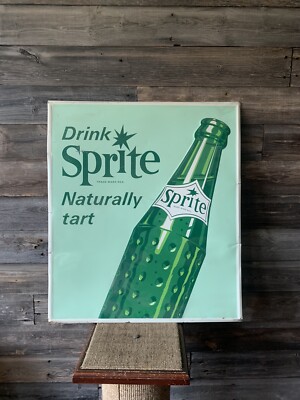 Vintage Sprite Advertising Tin Embossed Sign | eBay