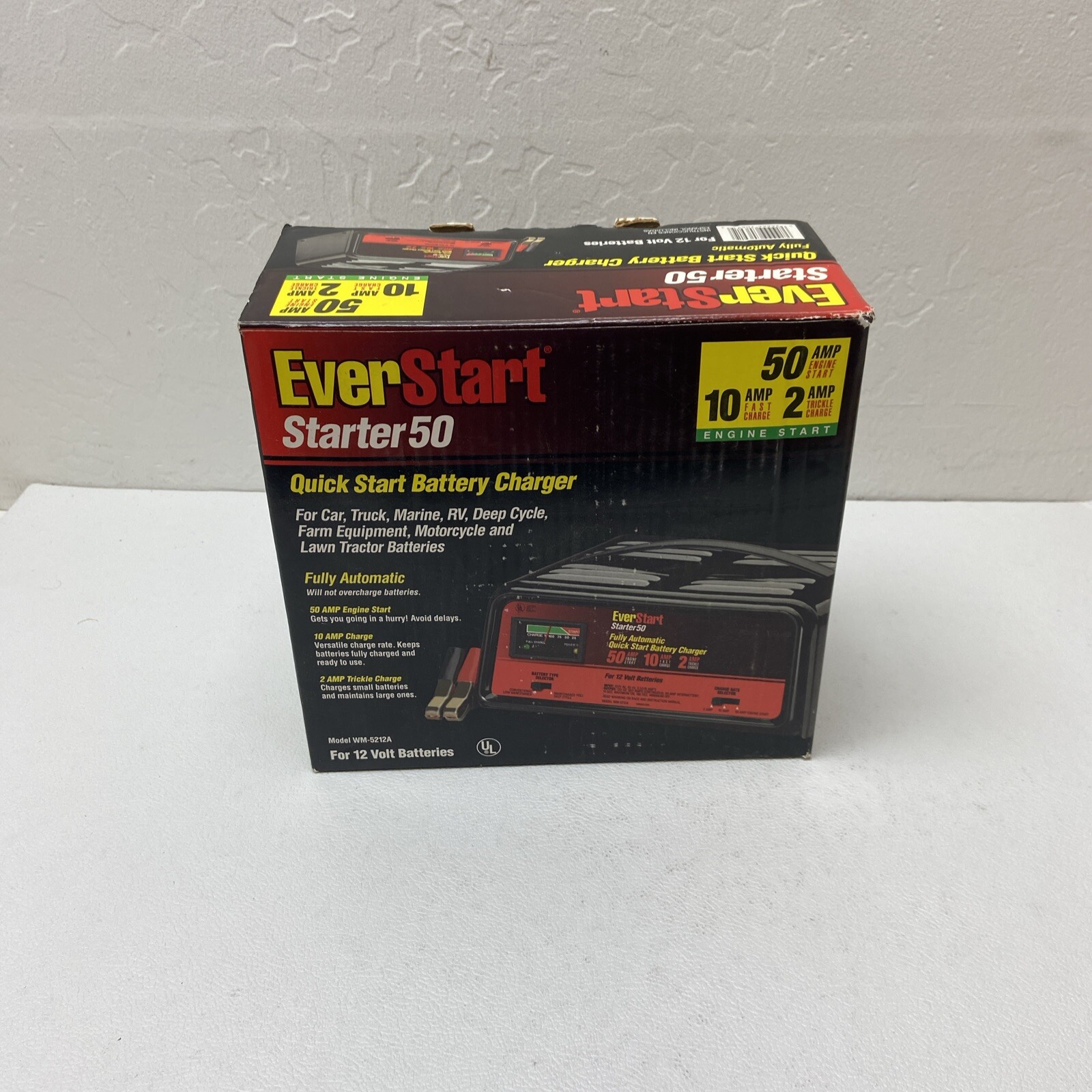 Everstart Starter 50 Fully Automatic Quick Start Battery Charger for ...