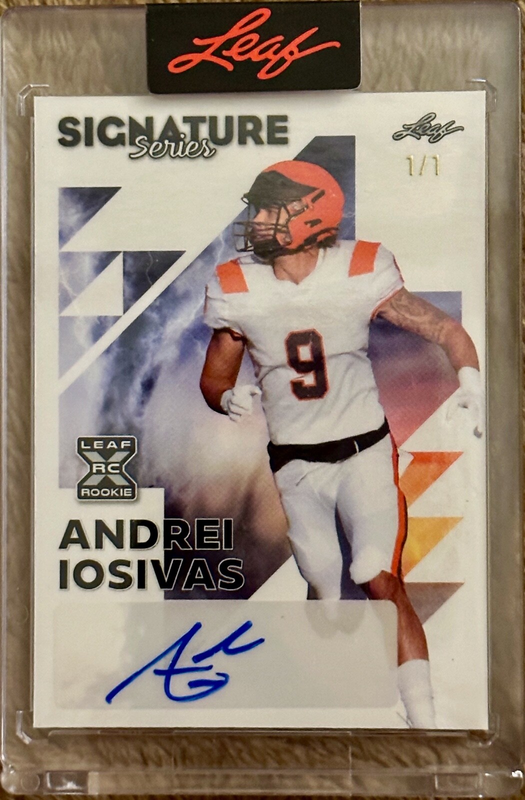 ~~ Andrei Iosivas ~~ 2023 Leaf Signature Series *** AUTO Autograph ...