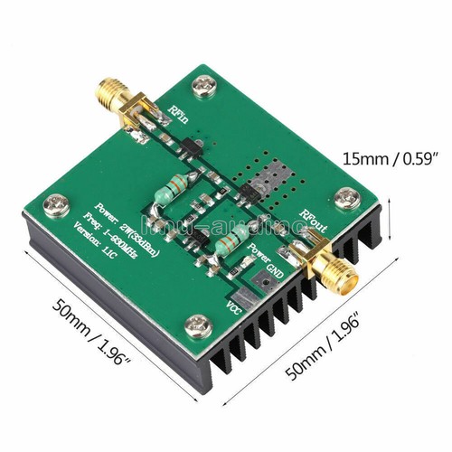 RF Broadband Low Power Amplifier 10MHz 1-930MHz 2.0W DC 12V FM Amateur ...