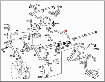 Genuine MERCEDES Leak oil line 6420708132 | eBay