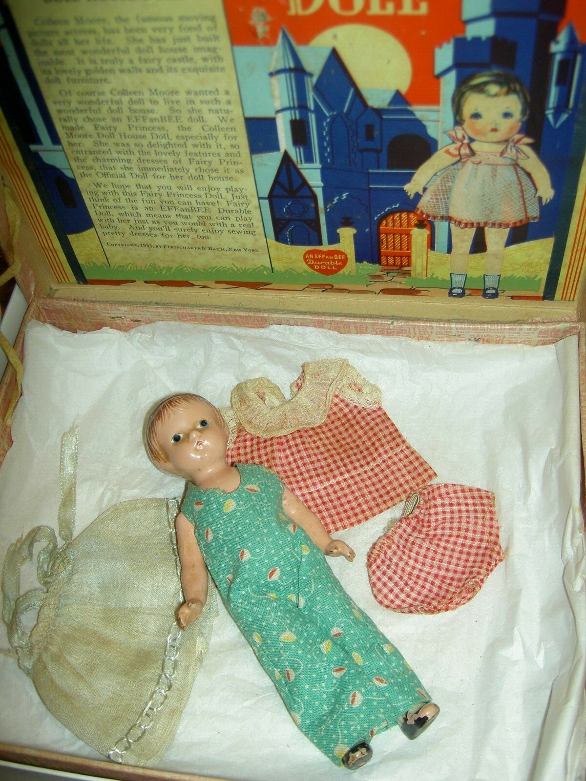 PAIR, original 1935 composition, Effanbee, Wee Patsy dolls, excellent ...