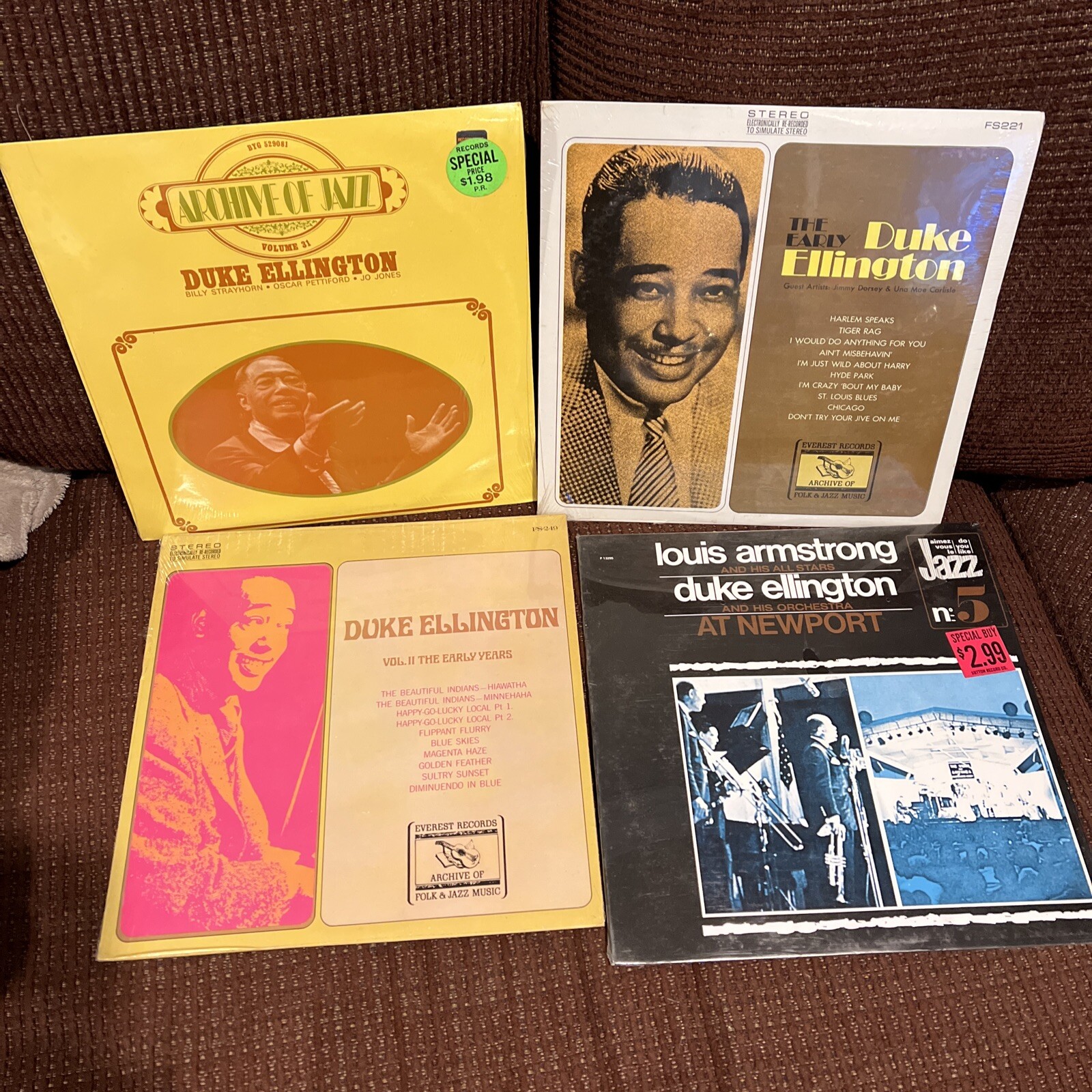 Duke Ellington record album LP lot of 4, Early Years, Jazz, Newport ...