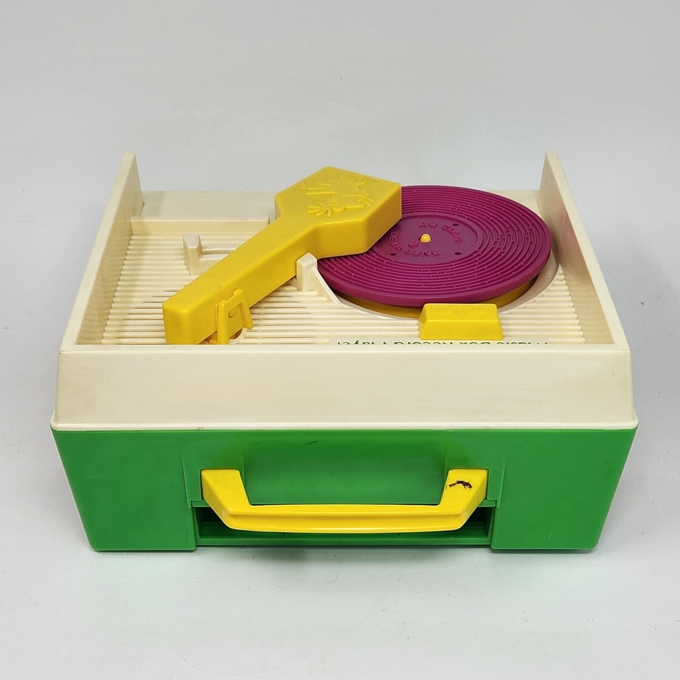 VINTAGE 1984 FISHER PRICE SESAME STREET MUSIC BOX RECORD PLAYER # 995 ...