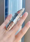Jointed Full Finger Ring, Metal Costume Jewellery Punk Rock Goth Emo ...