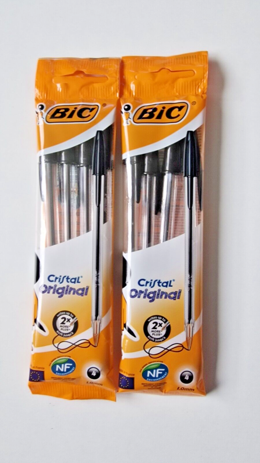 Bic Cristal Medium Ballpoint Pens BLUE BLACK Biros | eBay UK
