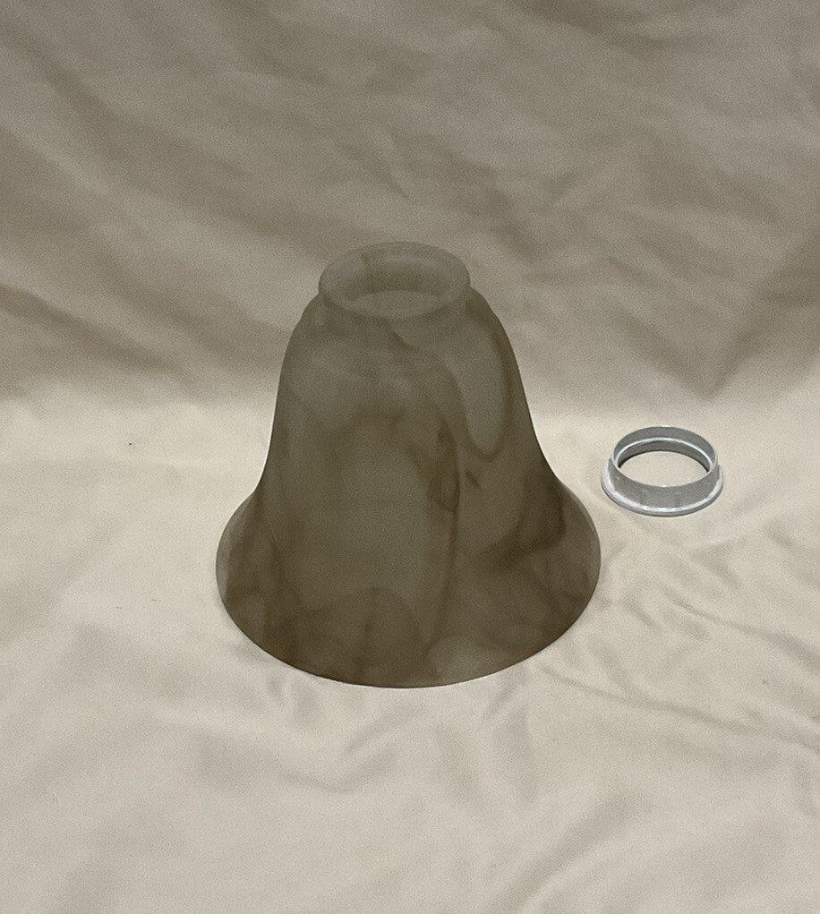 Glass Bell Light Chandelier Frosted Shade Globe Brown Replacement | eBay