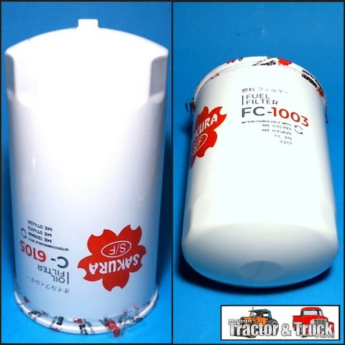 FLK6175-D Oil Fuel Filter Kit Mitsubishi FK415 FK417 Truck & FM515 ...