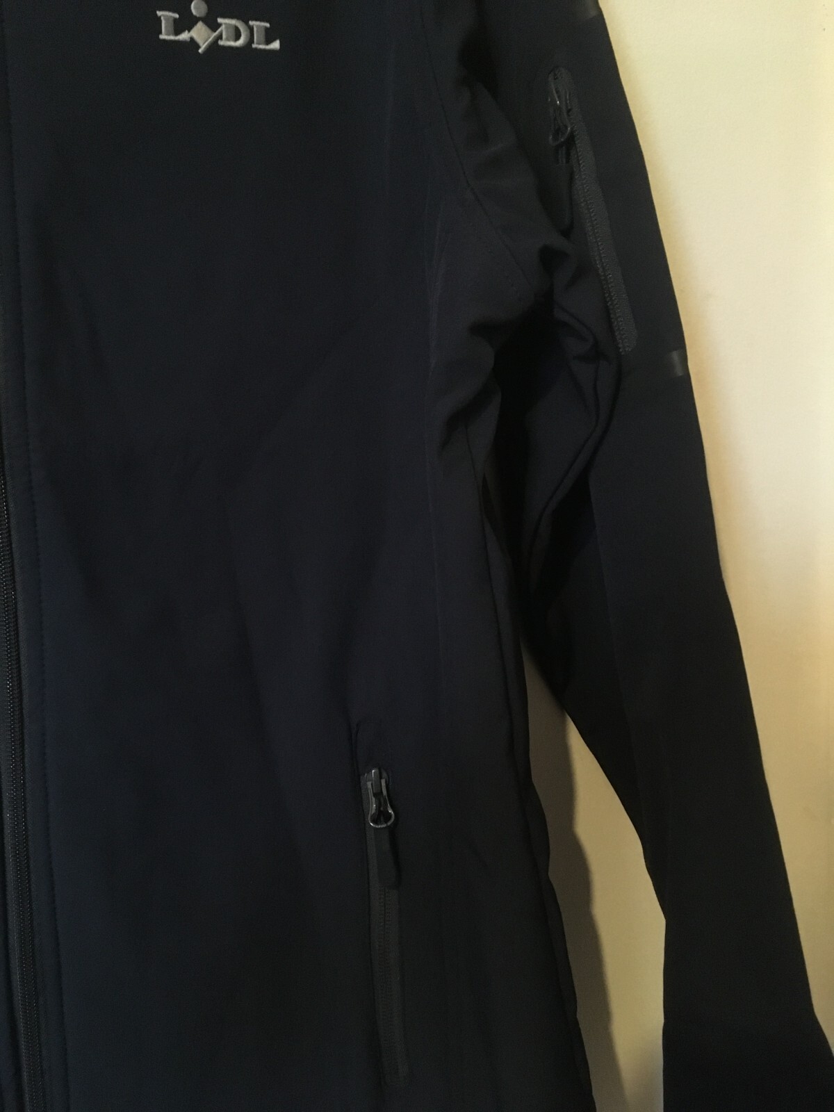 LIDL Soft Shell Jacket Branded Mens Long Sleeve Size S or M NEW Navy ...