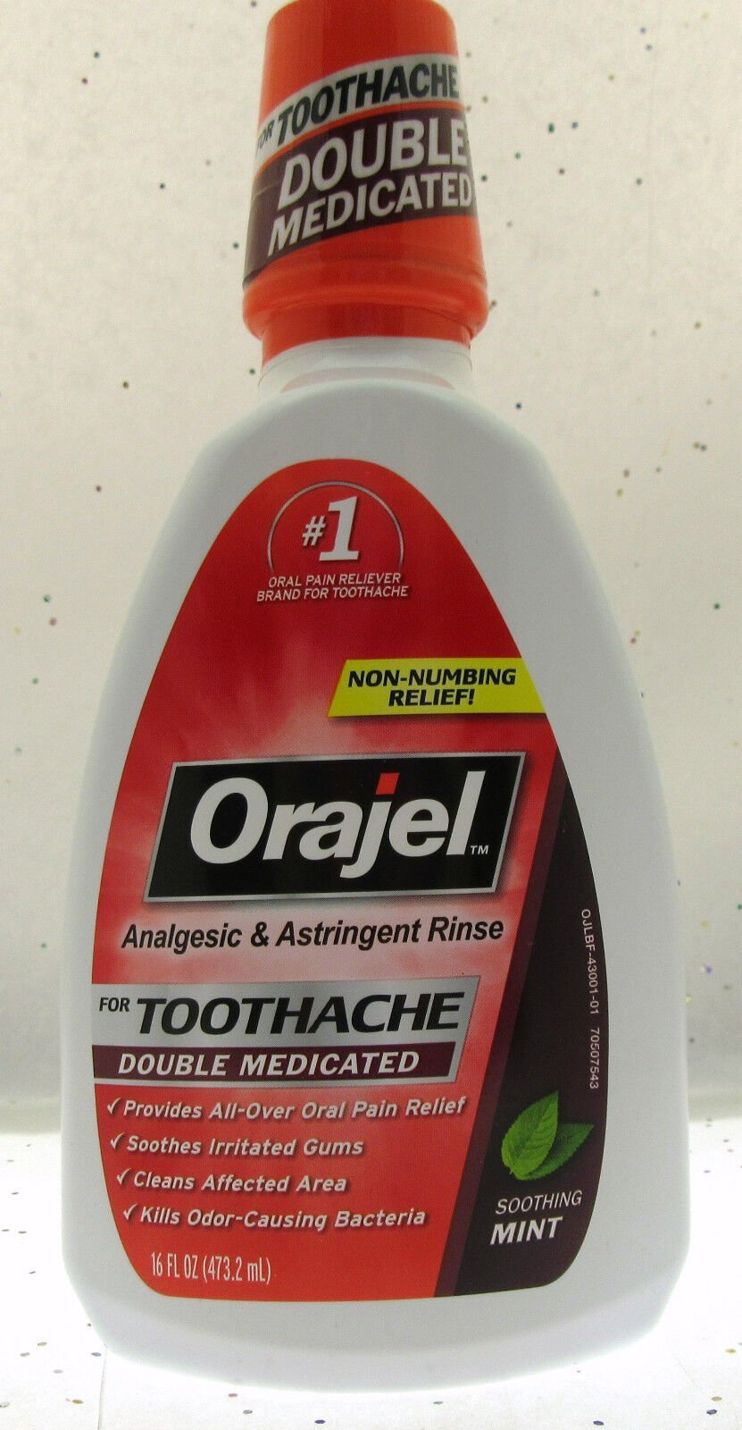 Orajel Toothache Rinse ~ Non Numbing Relief ~ Soothing Mint ~ 16oz | eBay