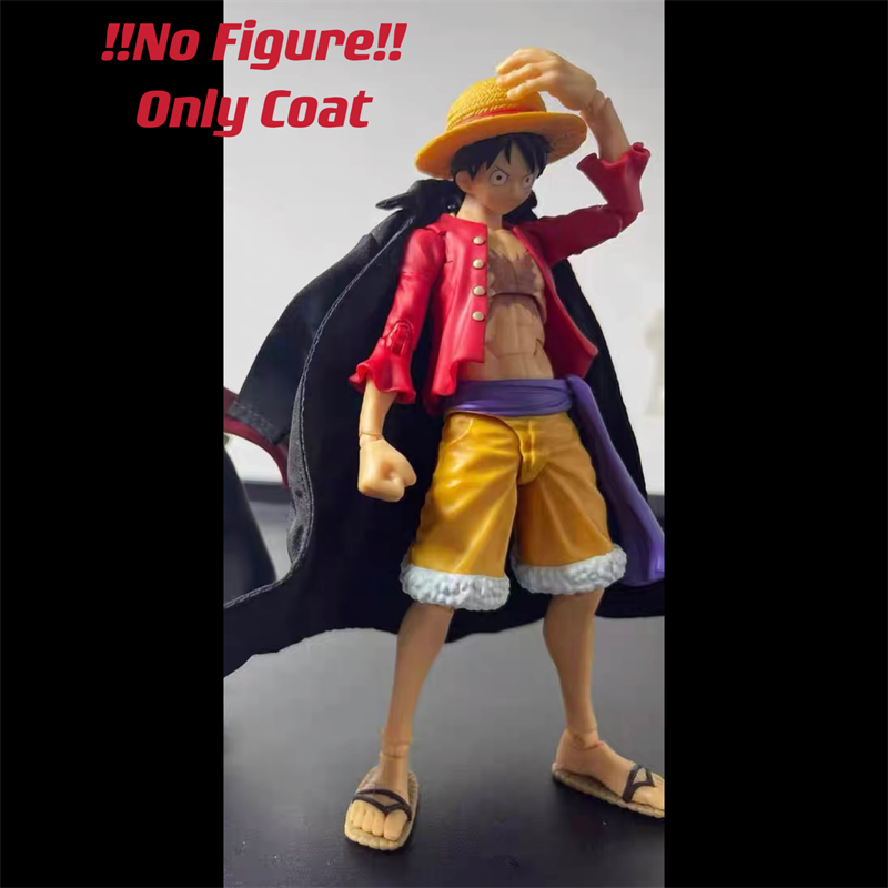 One Piece Monkey D Luffy Custom Black Wired Coat For S.H.Figuarts（No ...