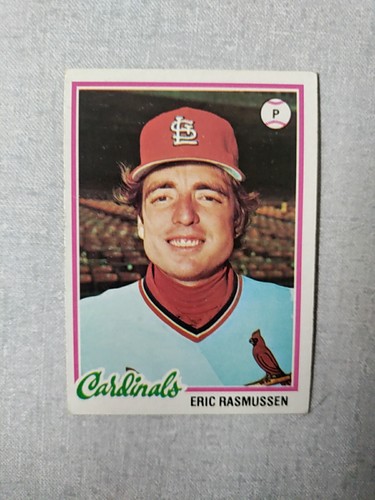 Eric Rasmussen 1978 Topps.. Baseball 281 St. Louis Cardinals Ex Read ...