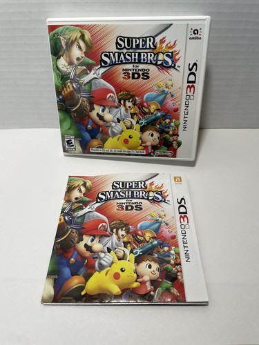 Super Smash Bros. for Nintendo 3DS CASE & MANUAL ONLY - Excellent ...