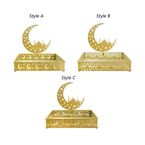 Eid Dessert Tray Moon Star Plate Tray Party Serving Tableware Ramadan ...